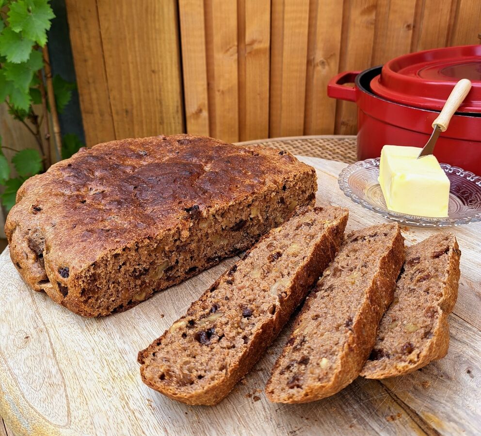 Recept rozijnen en walnoten brood
